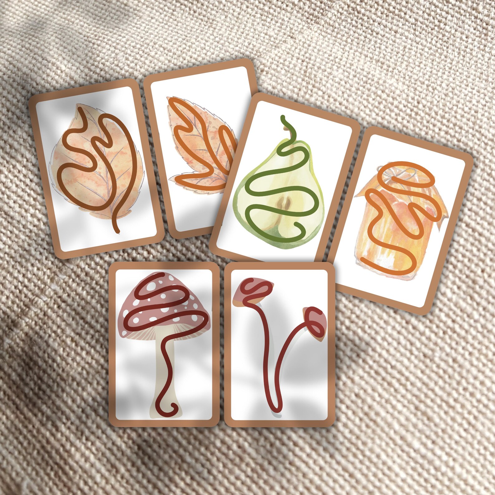 Fall Finger Tracing Cards: Mindfulness Activity for Kids (printable) - Etsy