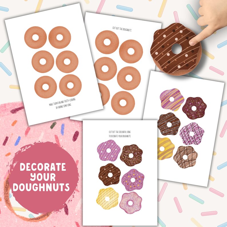 Doughnut Shop Pretend Play Printables, Donut Day Activity, Dramatic ...