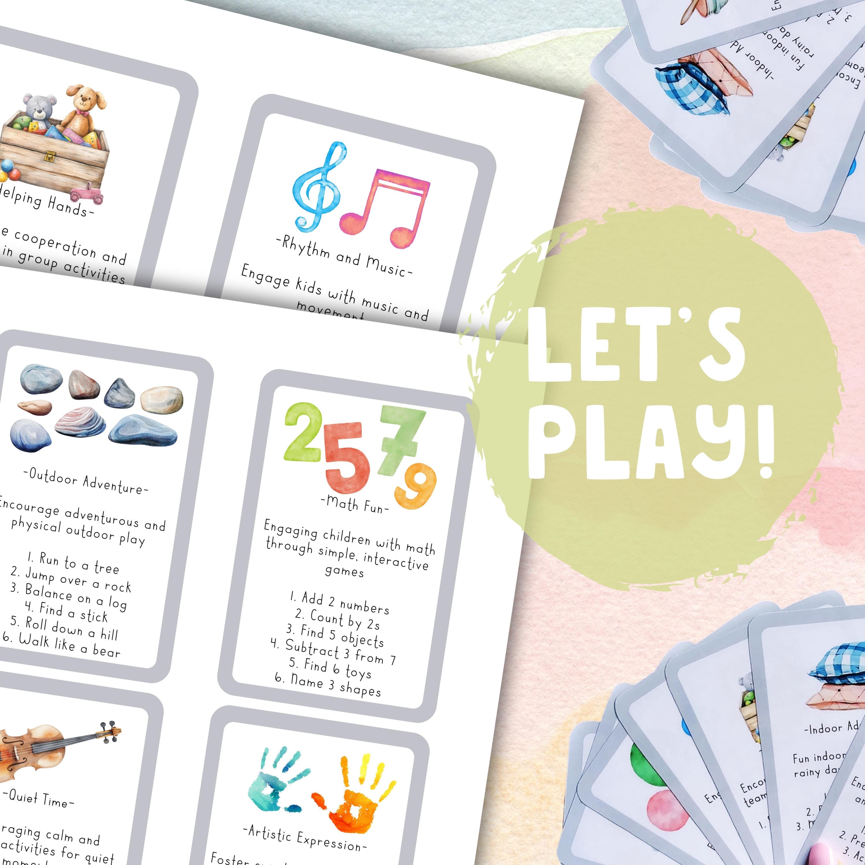 Roll & Play Activity Cards: Fun Kids Action Game (PDF) - Etsy