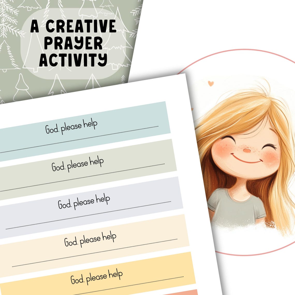 Prayer Chain Craft for Kids: Christian Activity DIY (printable) - Etsy