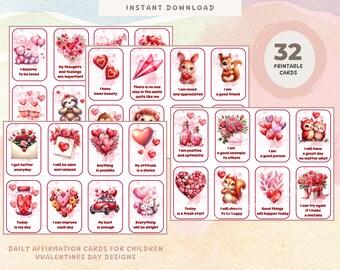 Positive Affirmations for Kids, Motivational Flashcards, Empowering ...