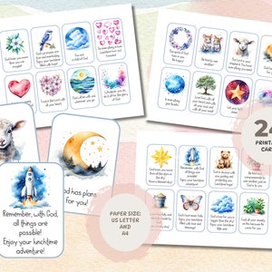 Bible Lunchbox Notes Christian Lunchtime, Christian Affirmation Cards ...