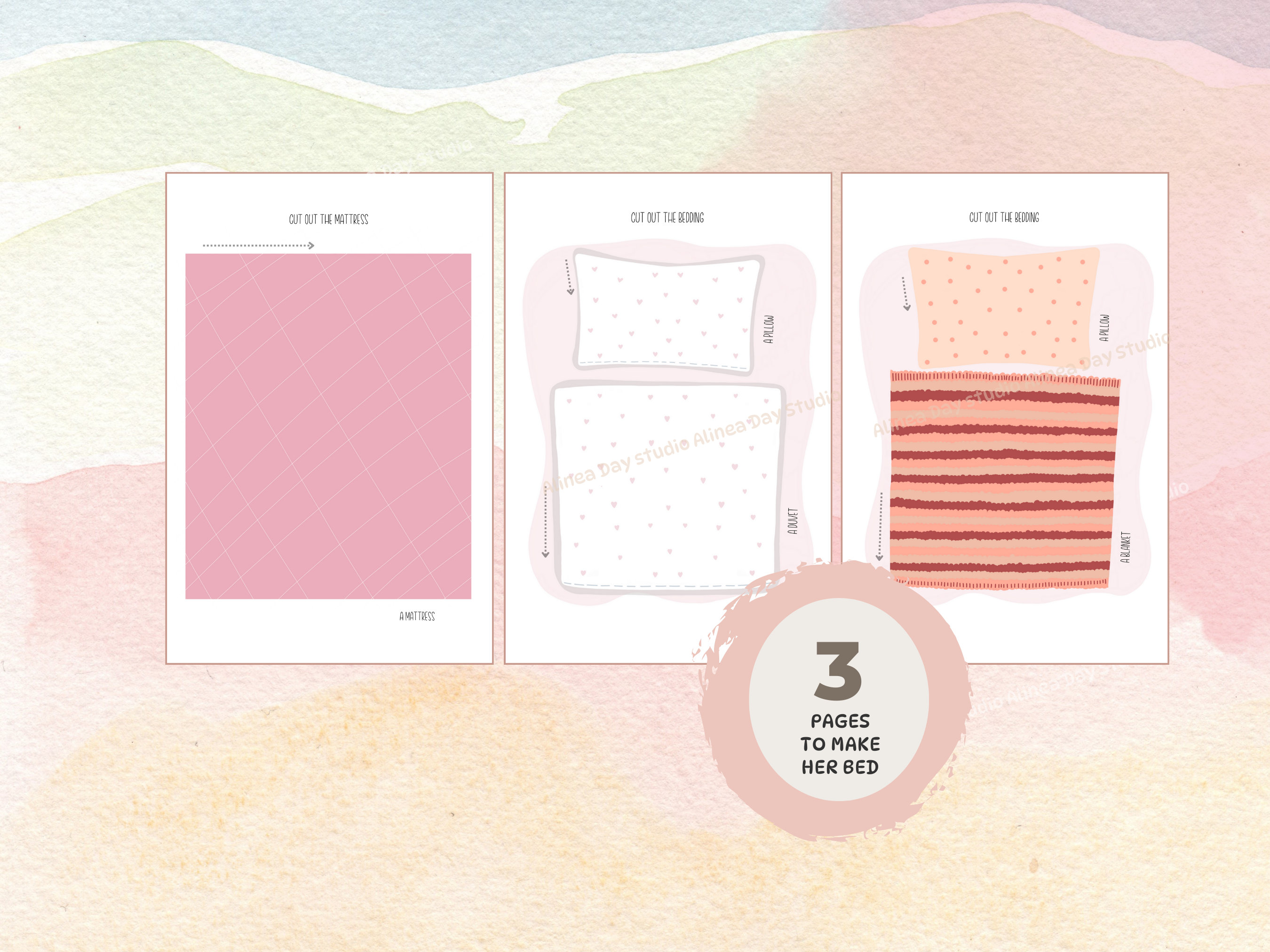 Paper Doll Printable Activity Craft Girls & Boys Bedtime Routine ...