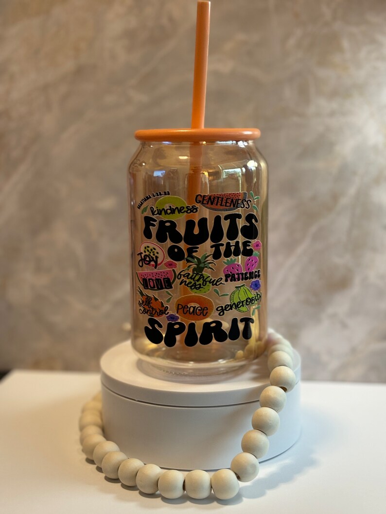 Glass Cup for Fun Picnic, Cute Glass Tumbler Drinkware, Outdoor Party ...