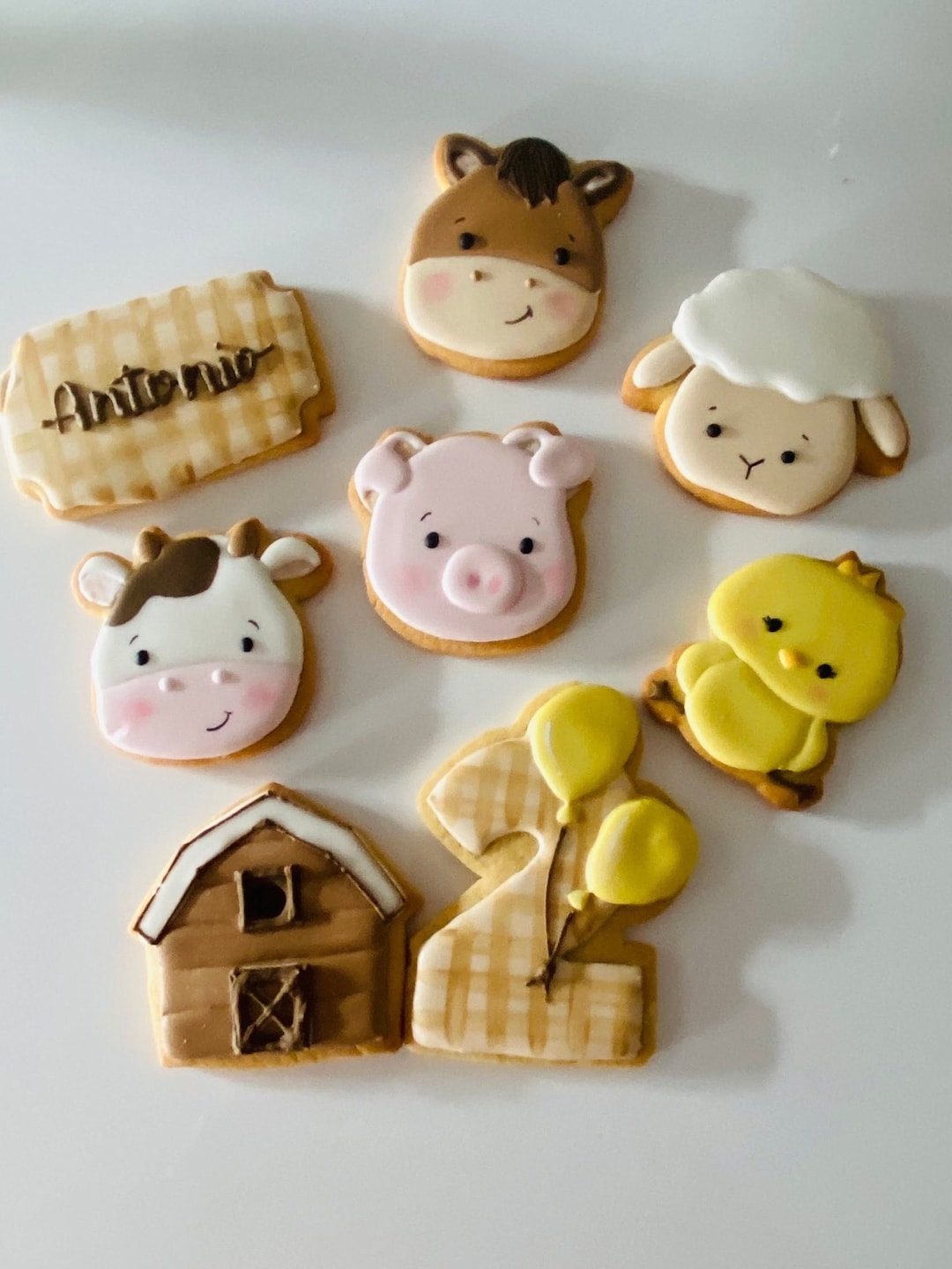 Farm Animals Cookies, Party Cookies, Decorated Cookie, Royal Icing ...