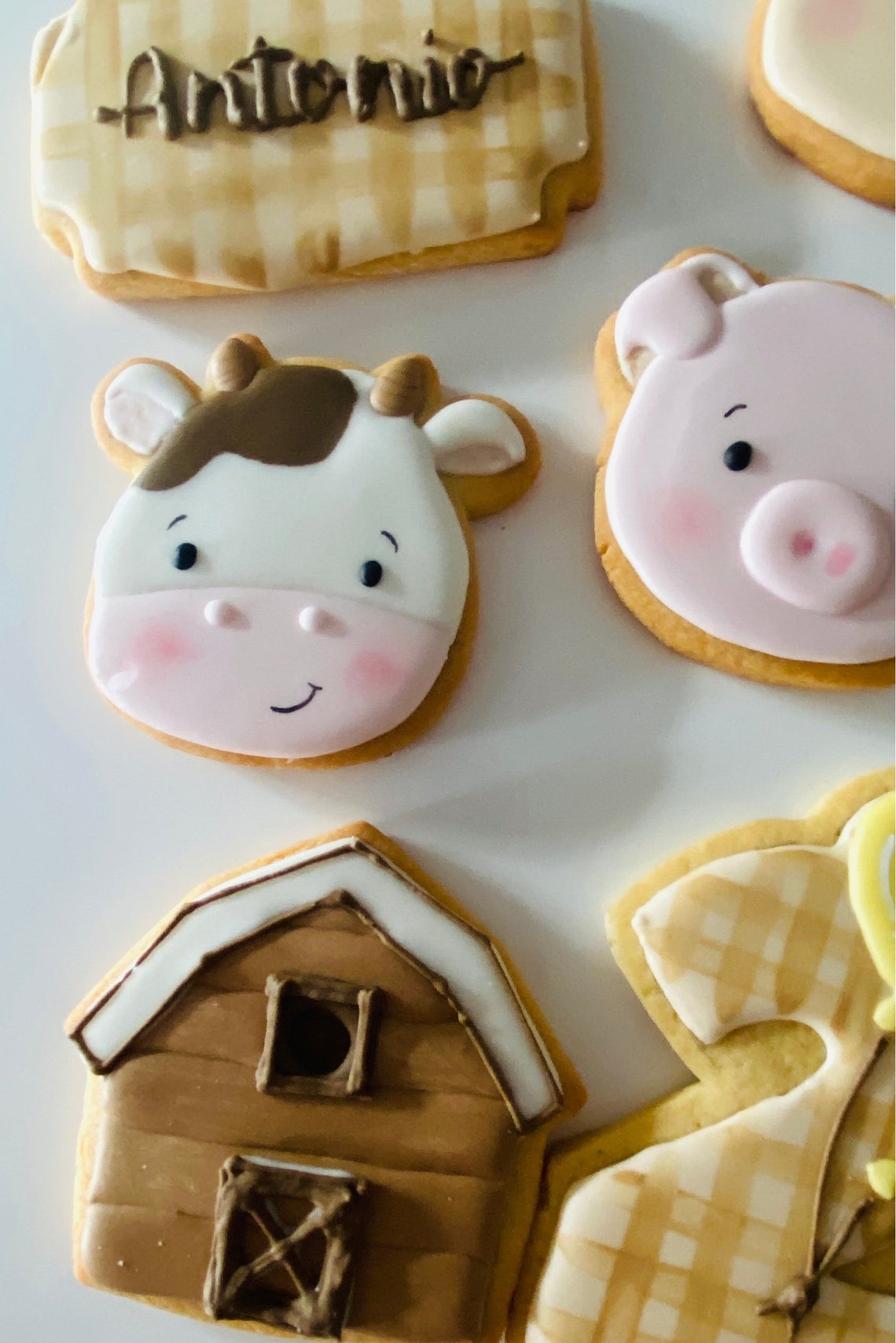 Farm Animals Cookies, Party Cookies, Decorated Cookie, Royal Icing ...
