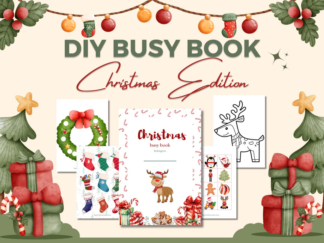 Christmas Printable for DIY Busy Book - Etsy