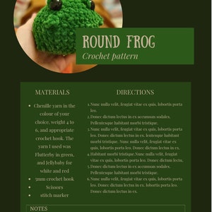 Round No-sew Frog Crochet PATTERN - Etsy