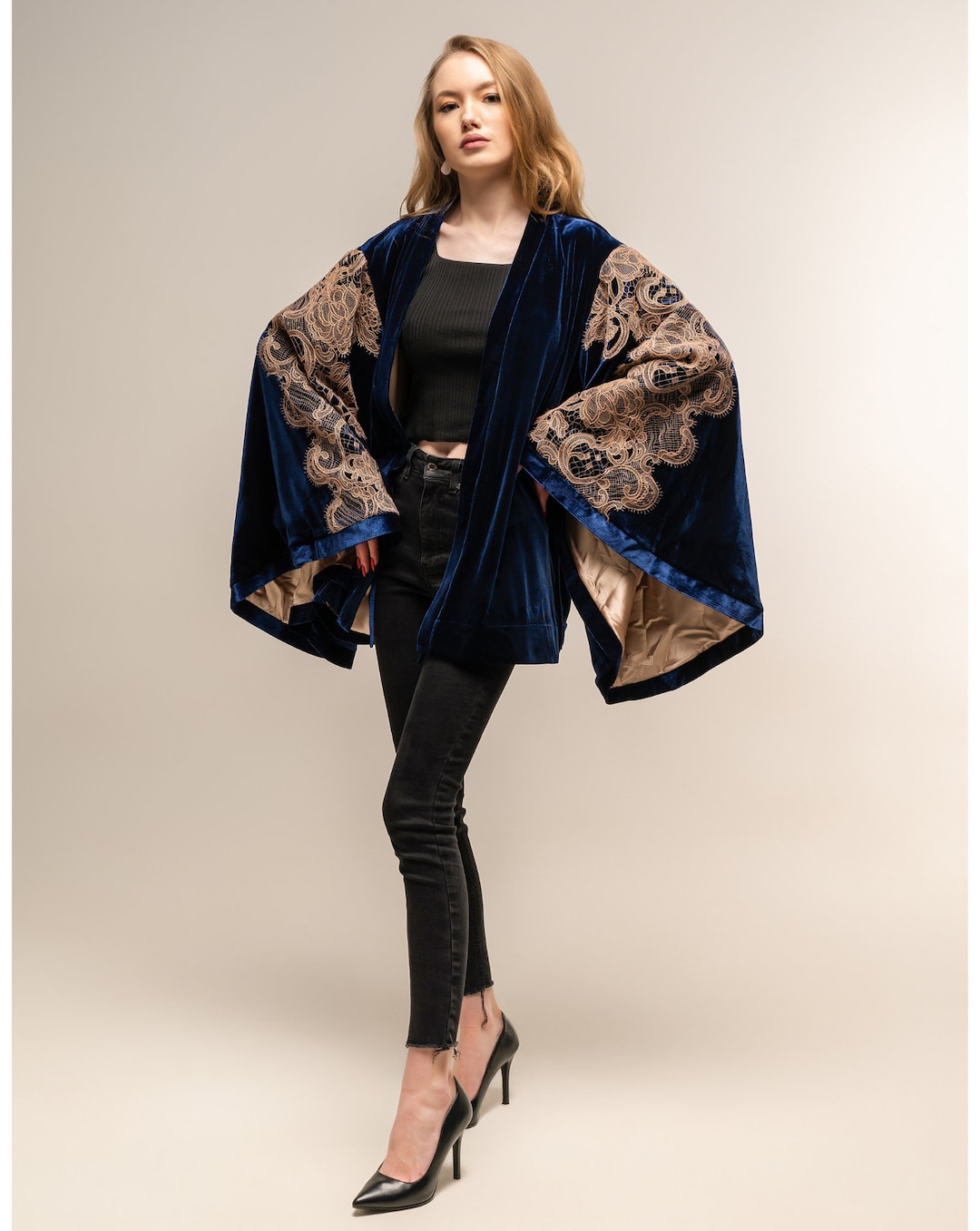 Velvet Kimono, Satin Robe, Velvet Jacket, Kimono, Kimono Robe, Luxury ...