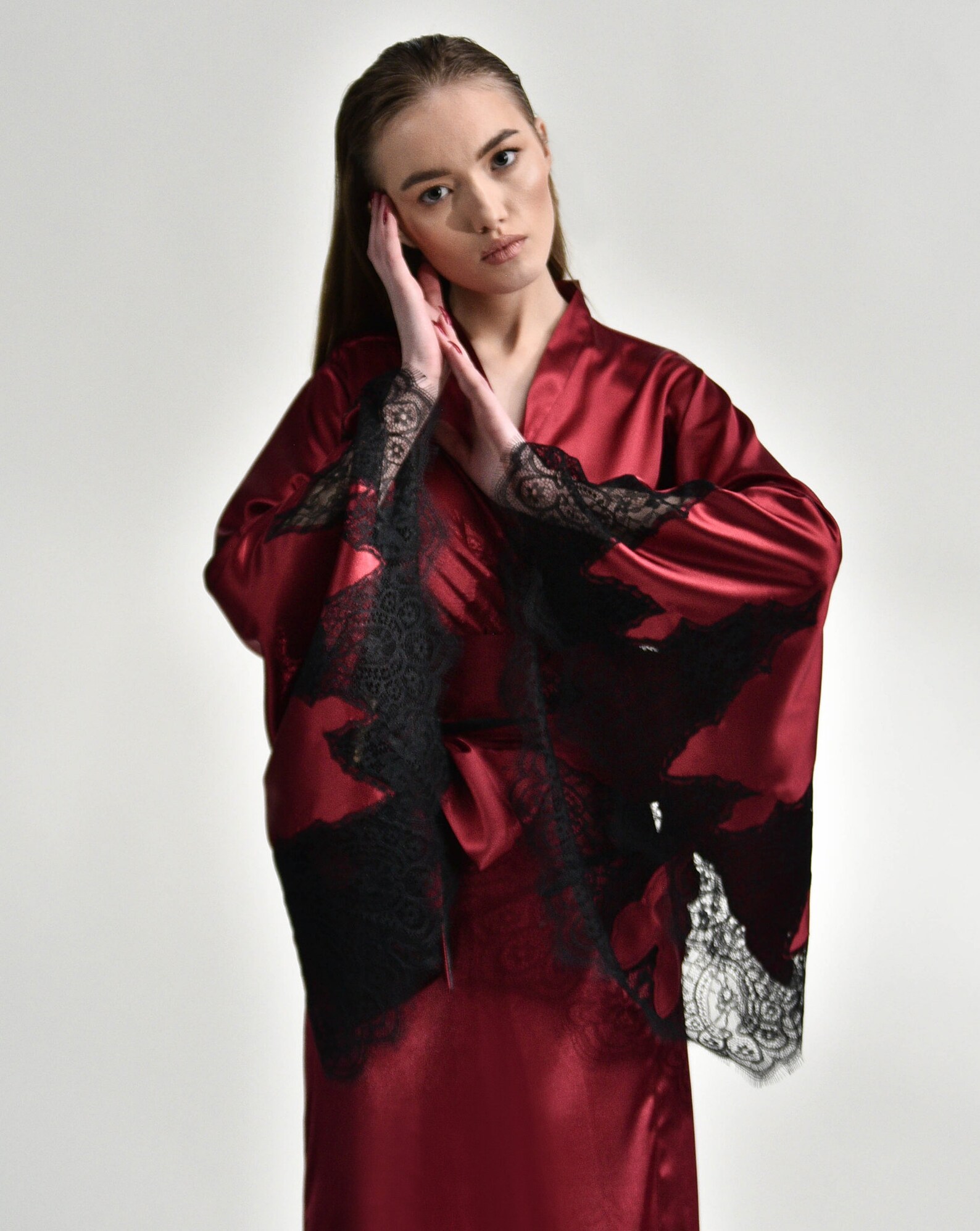 Burgundy Robe, Old Hollywood Glam, Old Hollywood Glamour, Dressing Gown ...