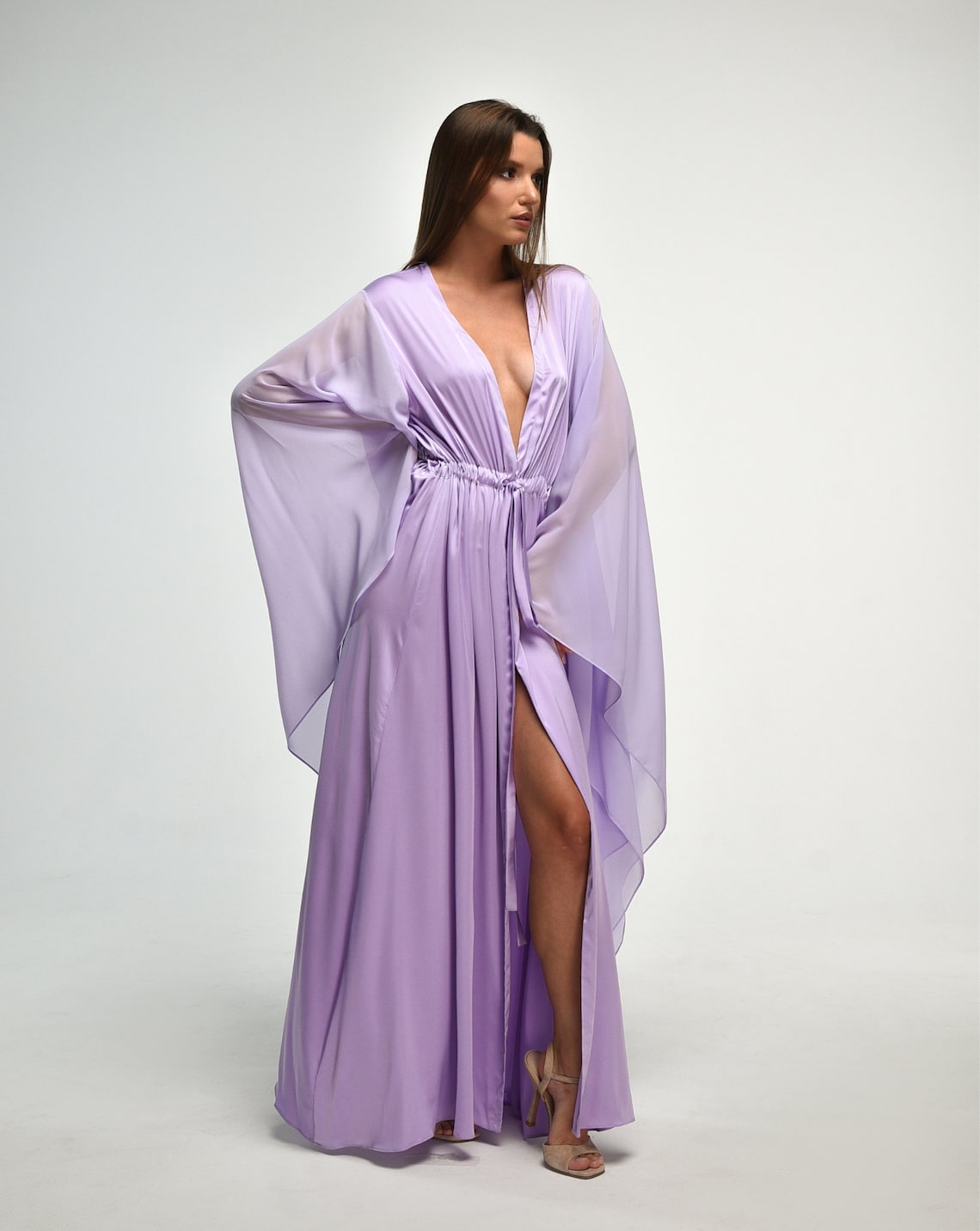 Lilac Robe, Old Hollywood Glam, Old Hollywood Glamour, Dressing Gown ...