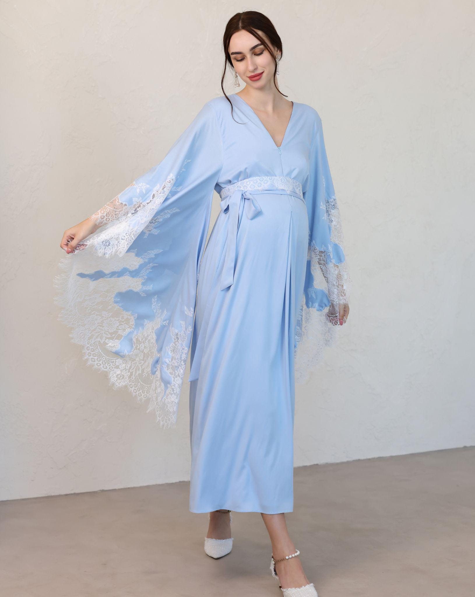 Postpartum Loungewear, Maternity Photoshoot Dress, Labor and Delivery ...