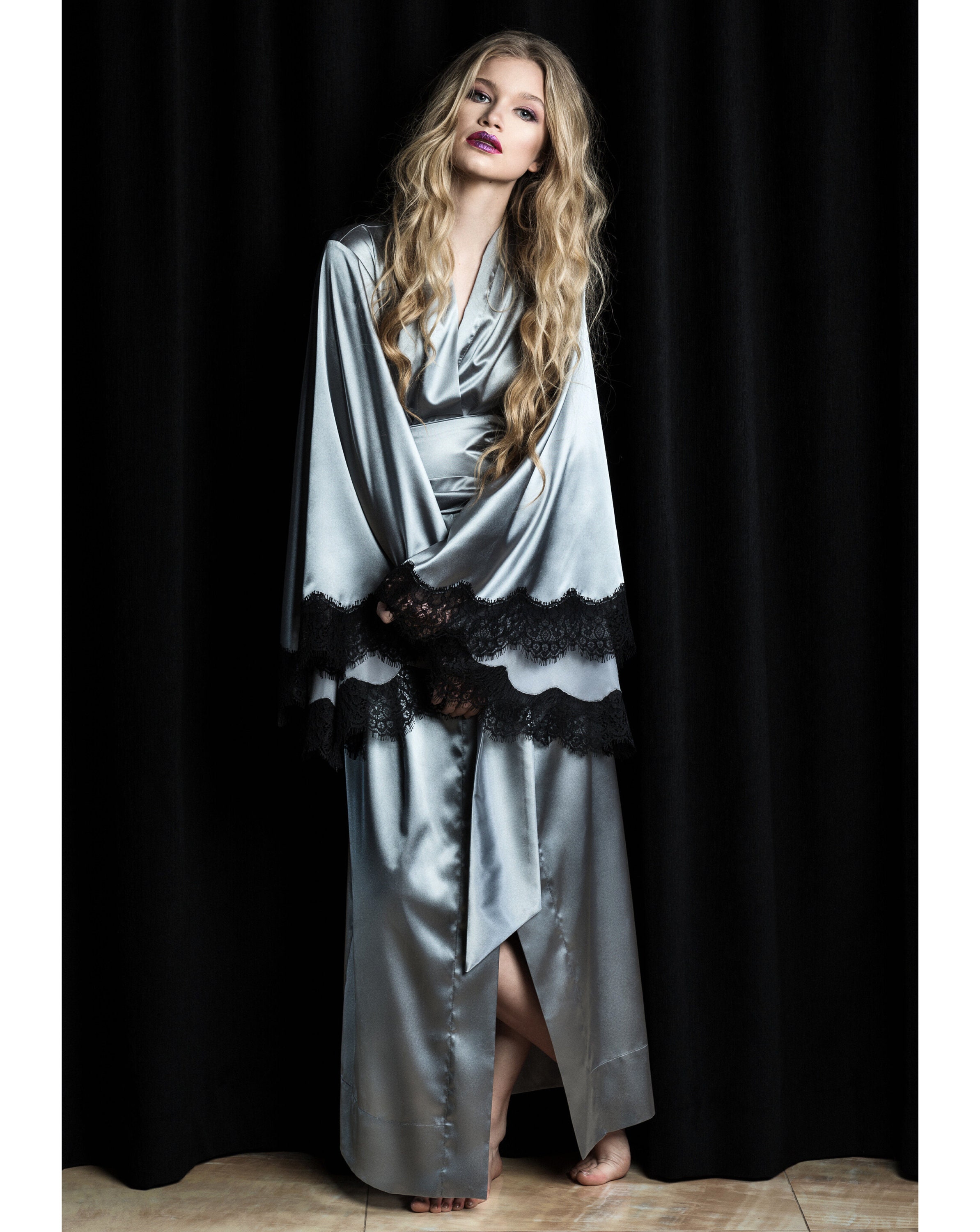 MANY COLORS/ Satin Robe, Old Hollywood Glam, Old Hollywood Glamour ...