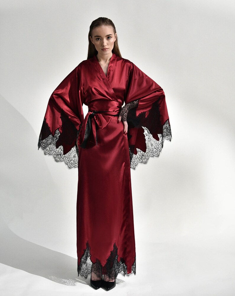 Burgundy Robe, Old Hollywood Glam, Old Hollywood Glamour, Dressing Gown ...