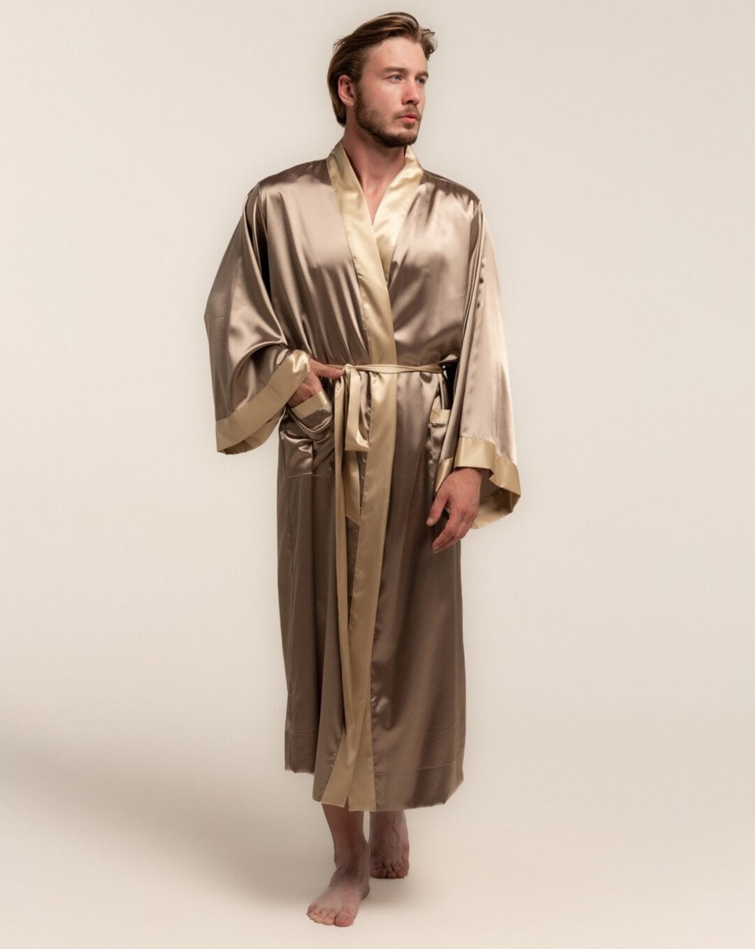 Men’s Robe, Mens Dressing Gown, Lightweight Mens Robe, Mens Robes, Men ...