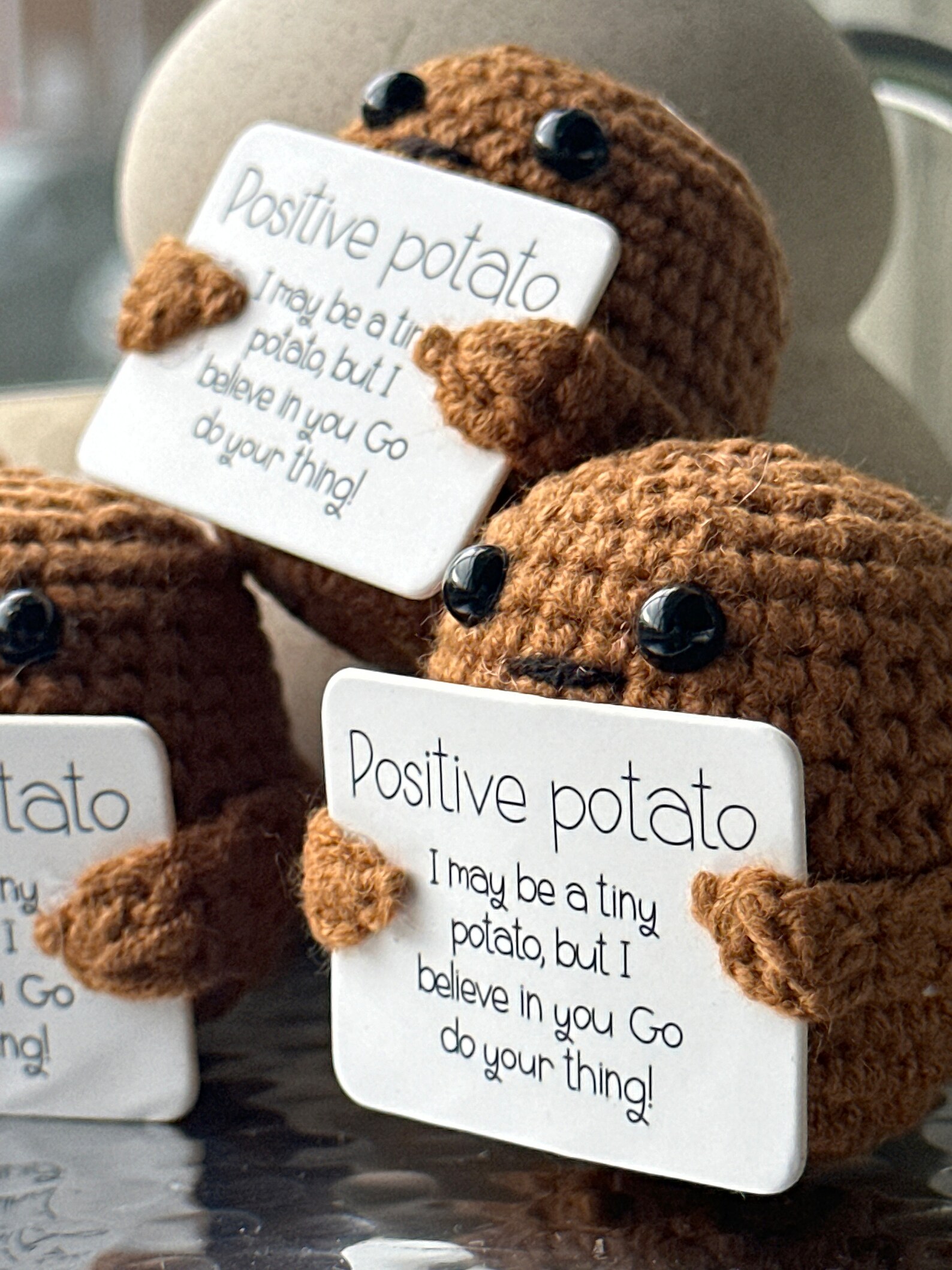 Crochet Emotional Support Potato Positivity Gift - Etsy
