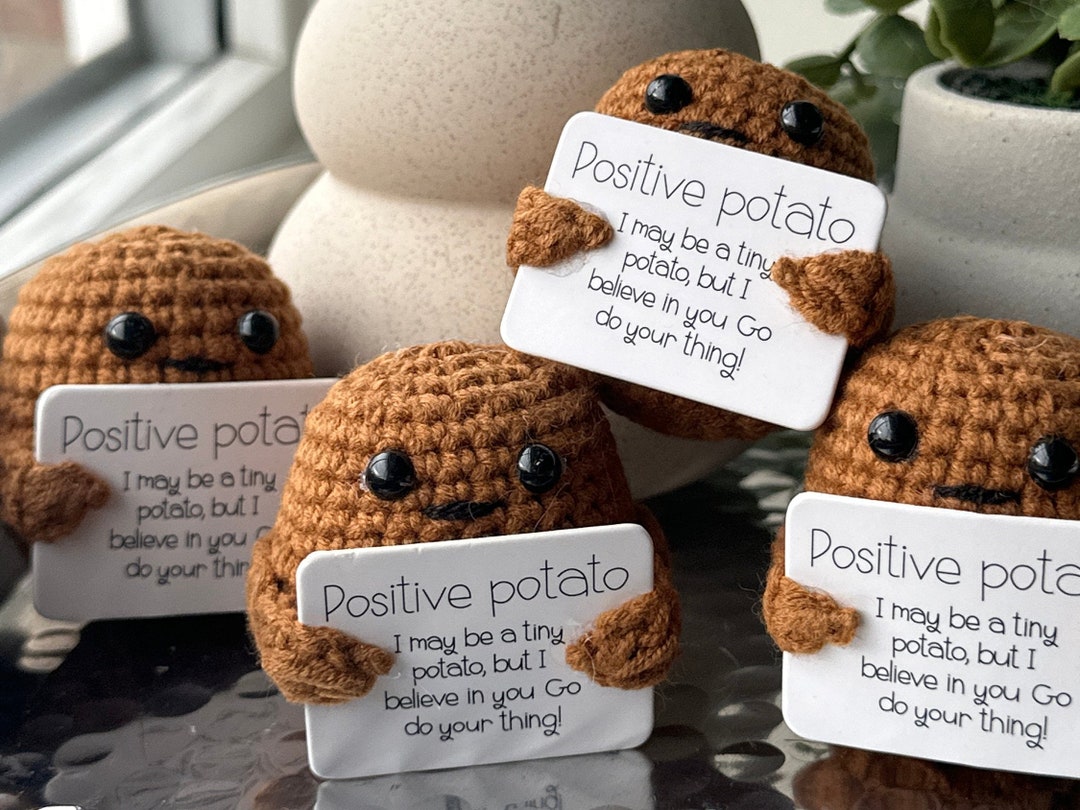 Crochet Emotional Support Potato Positivity Gift - Etsy