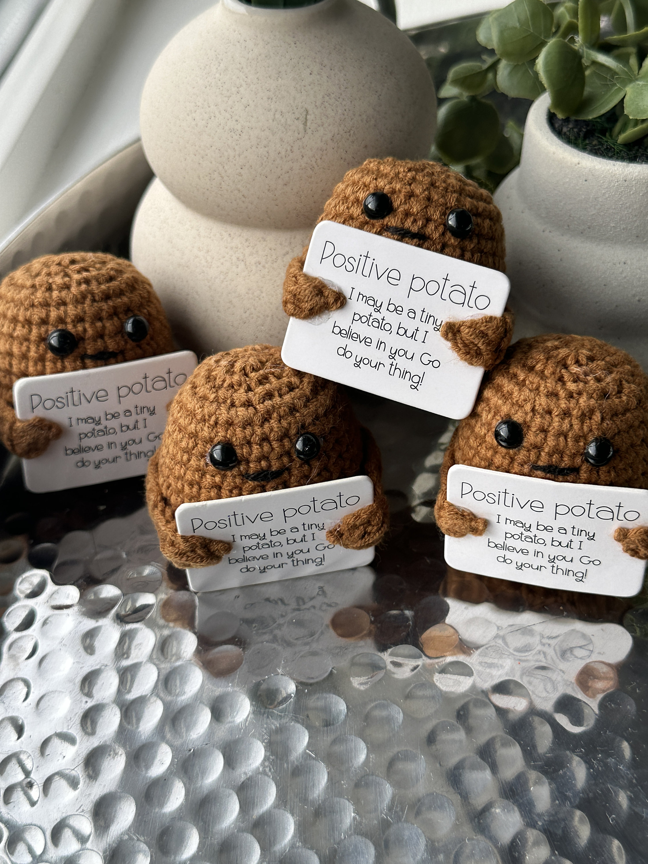 Crochet Emotional Support Potato Positivity Gift - Etsy