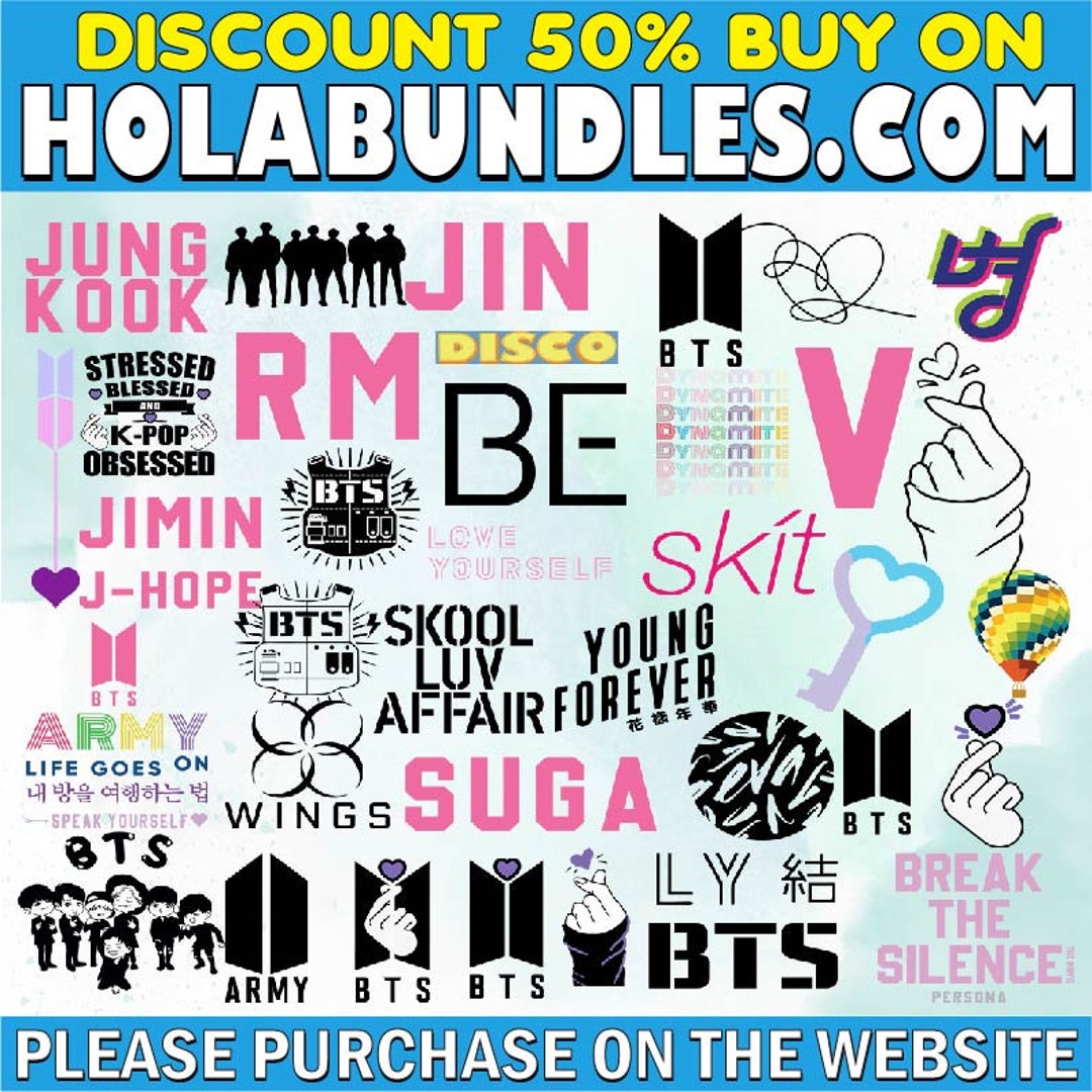BTS Svg Bundle, BTS Svg, Bundle Bts Svg, Kpop Svg Files for Cricut, Bts ...