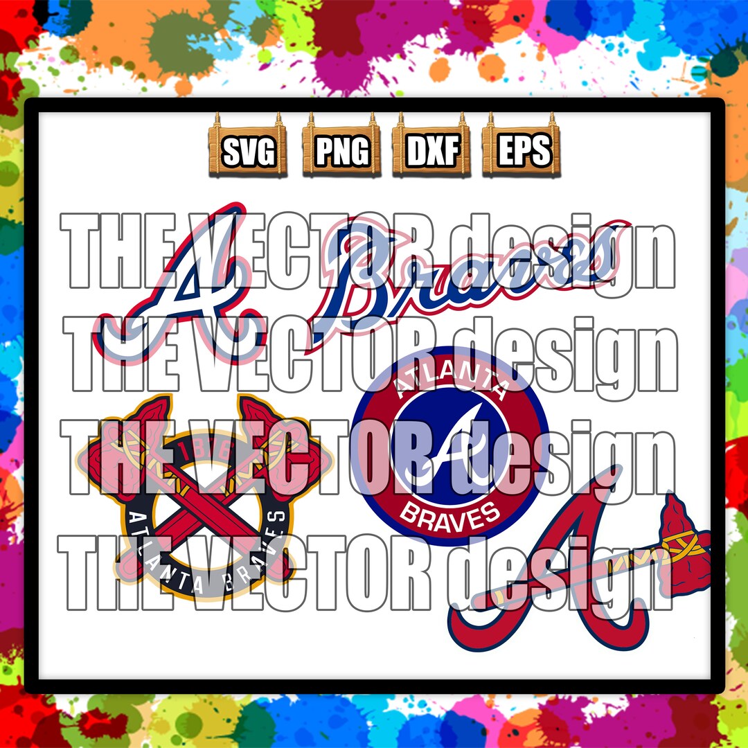 Atlanta Bravess SVG PNG, Svg Sports Files, Svg for Cricut, Clipart ...