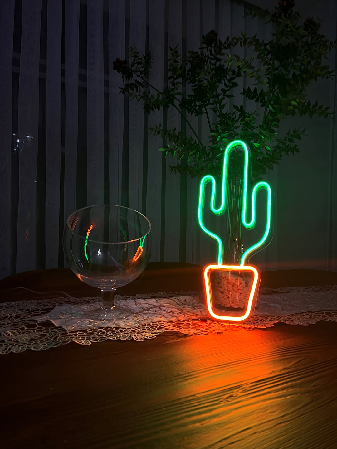 Cactus Neon Led Sign - Etsy