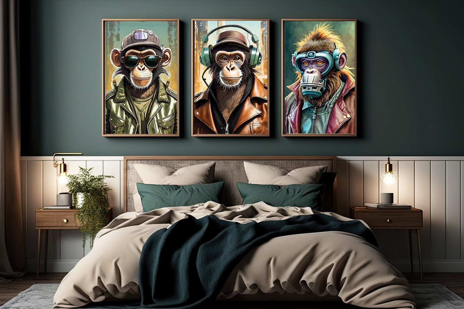 Three Monkeys Poster of Wisdom | Set of 3 Monkeys |digital Download ...