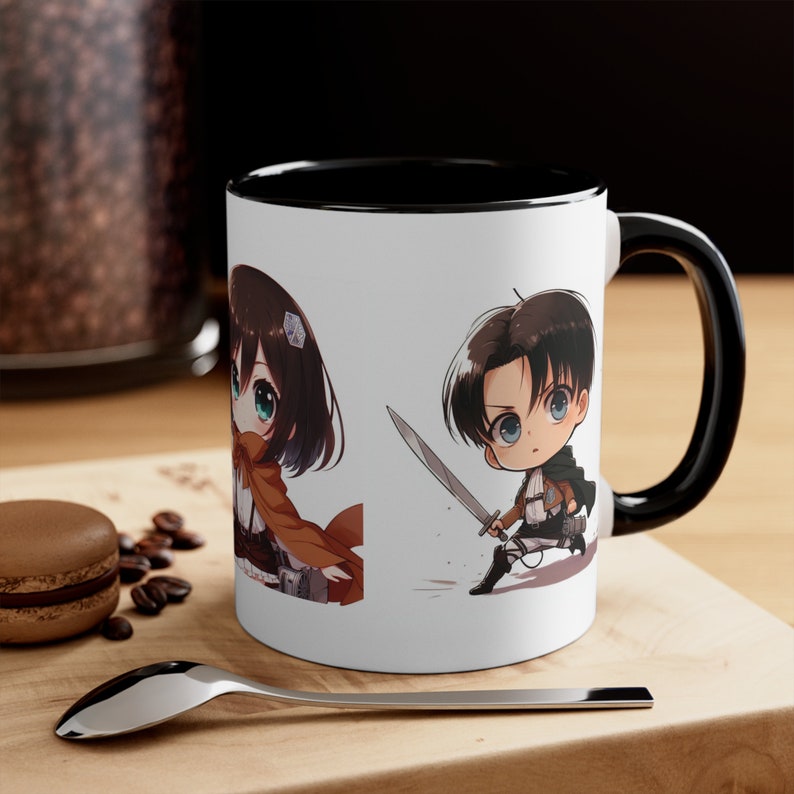 Mikasa Ackerman Cute Mug, Aot Cute Mug, Armin Arlet Mug , Anime Fan Mug ...