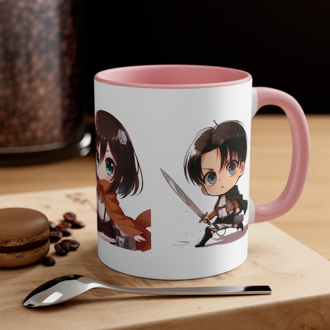 Mikasa Ackerman Cute Mug, Aot Cute Mug, Armin Arlet Mug , Anime Fan Mug ...