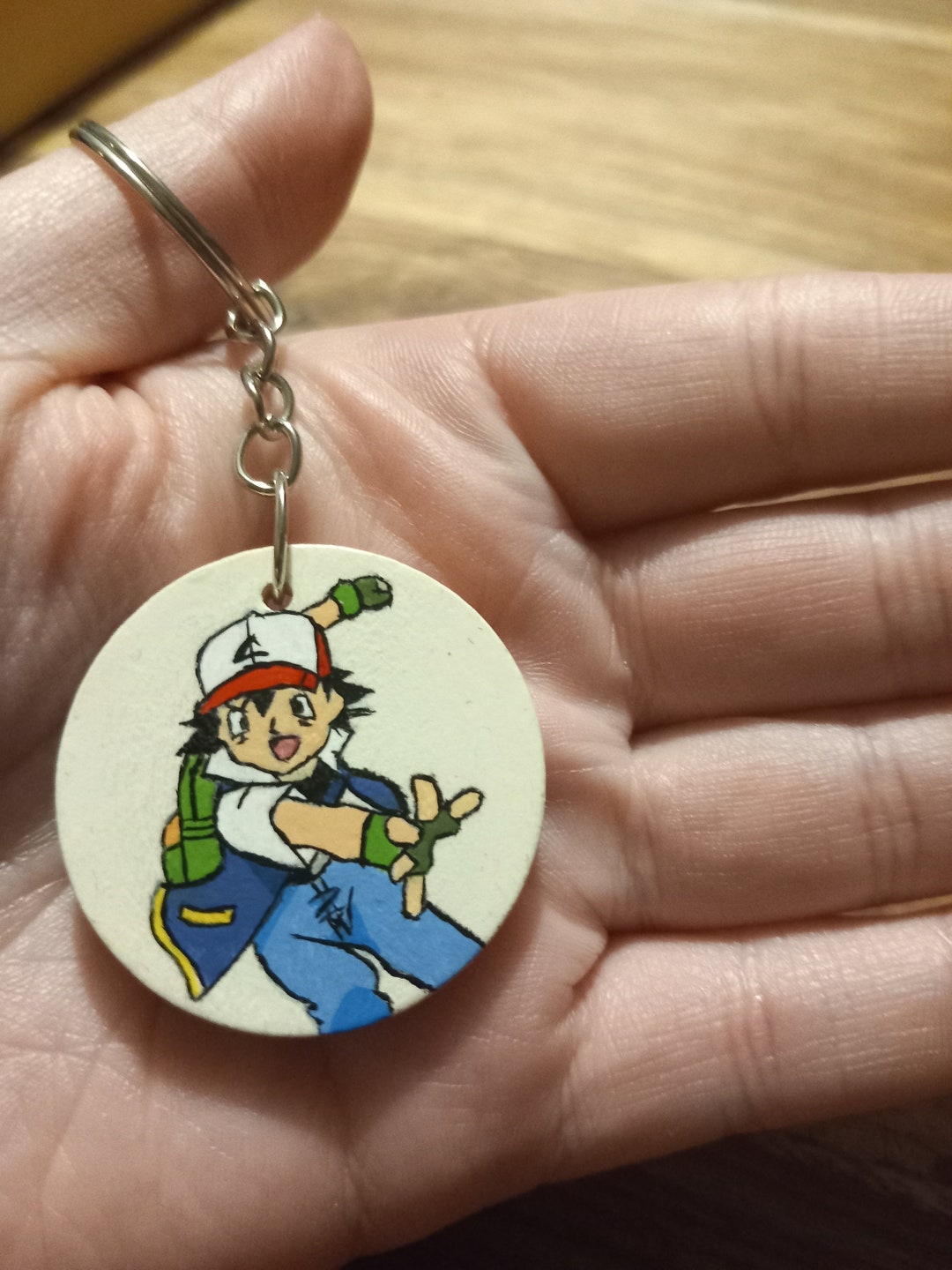 Ash, Pokemon Keyring - Etsy