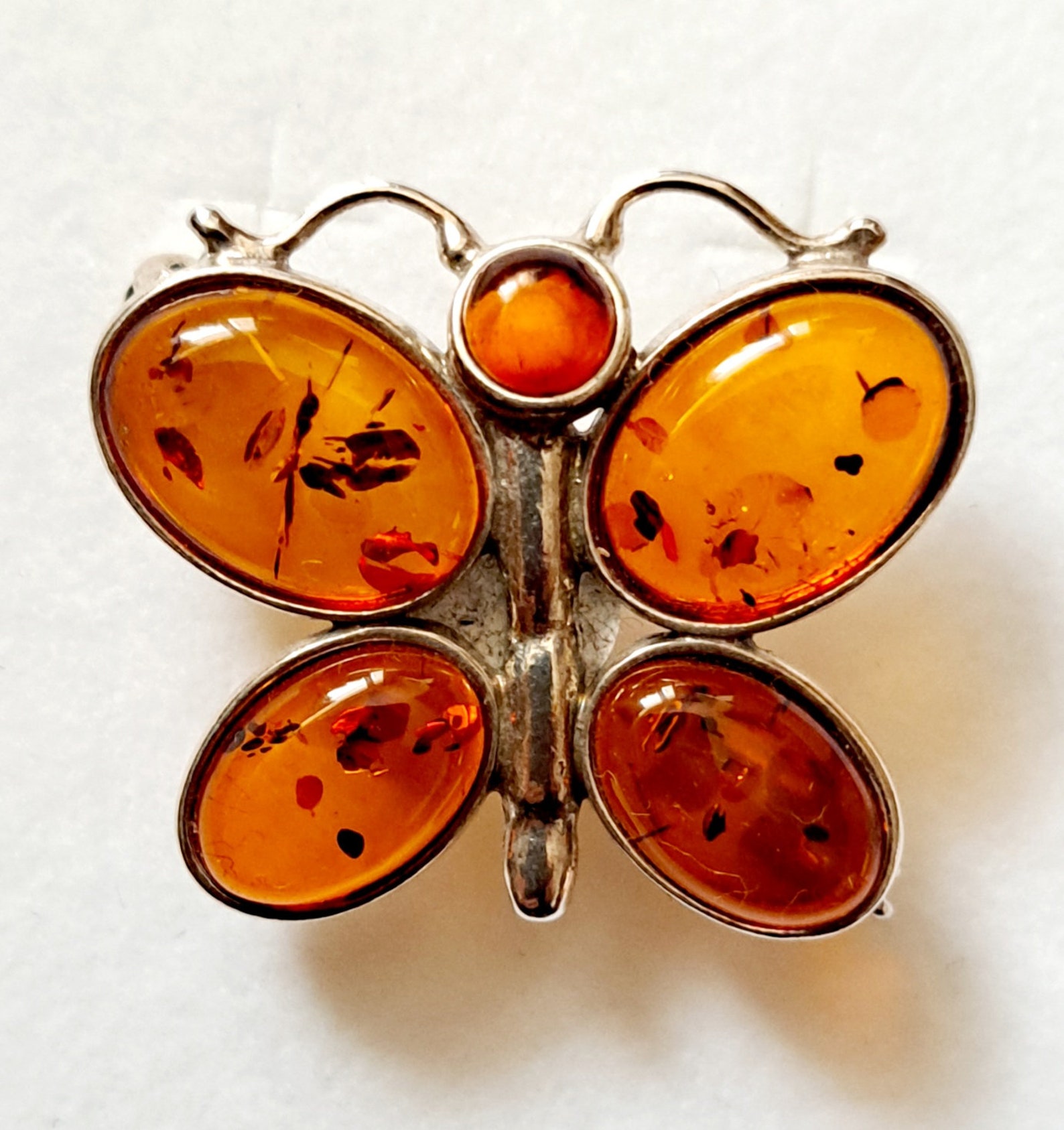 Amber Brooch - Etsy