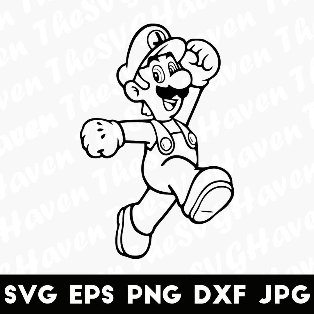 Luigi SVG, Luigi Design, Svg File for Cricut and Silhouette, Svg EPS ...