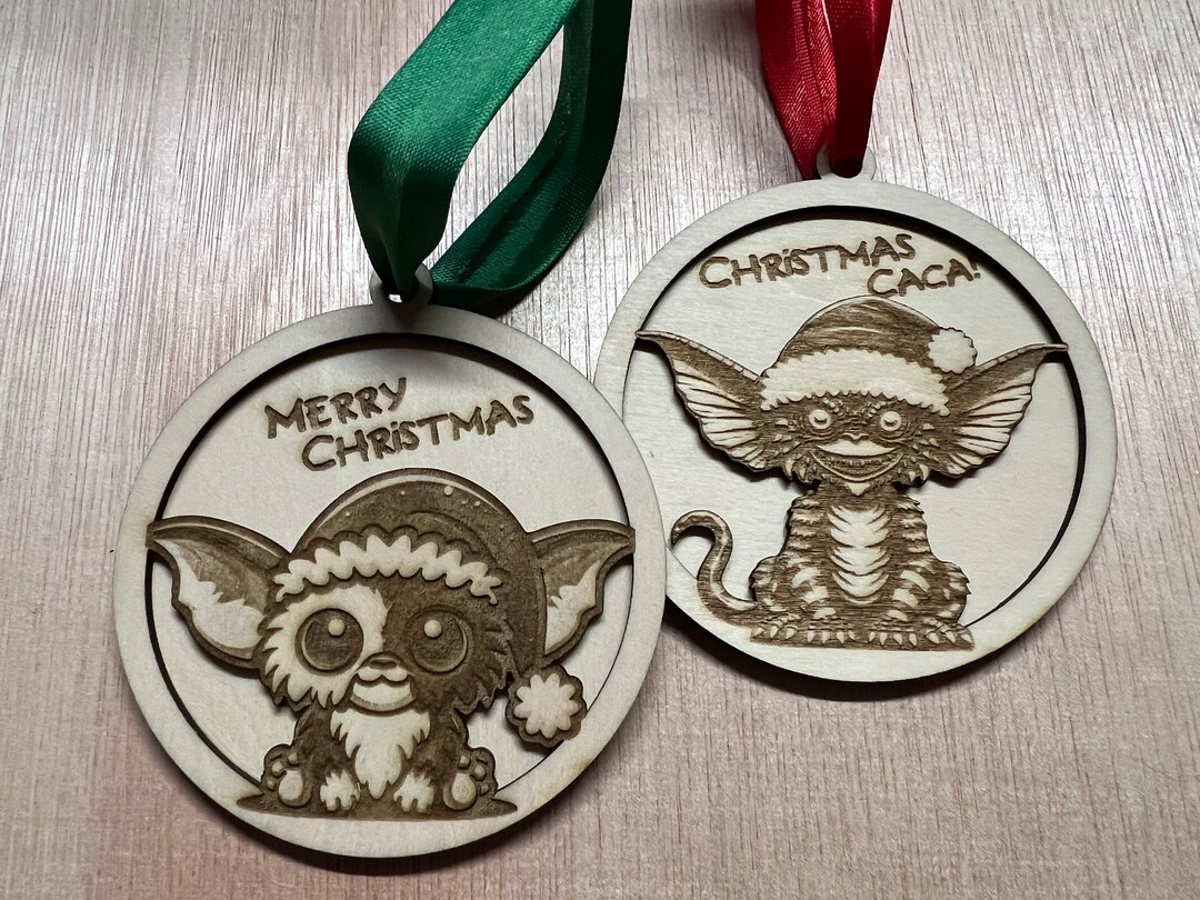 Gremlins Natural Wood Christmas Decorations - Etsy