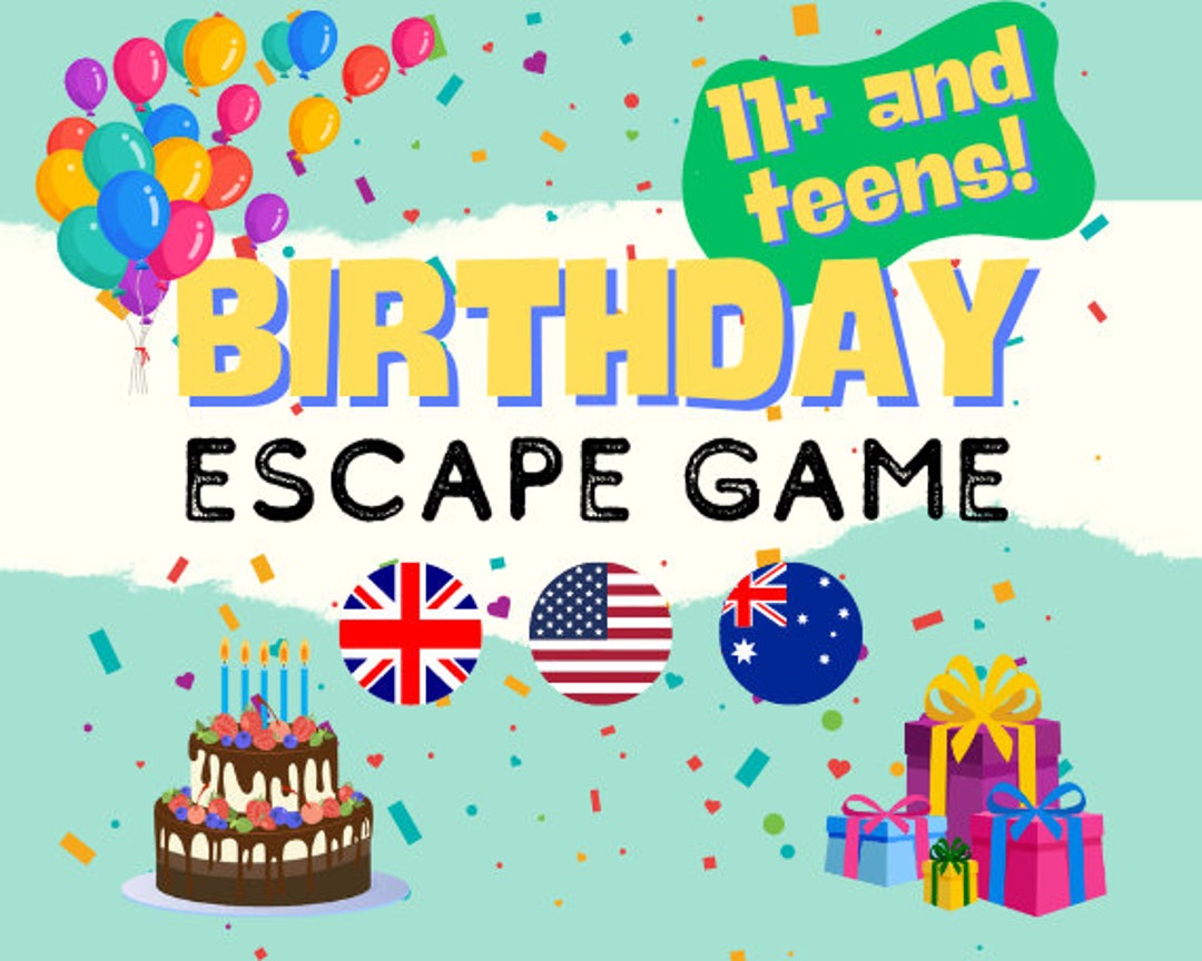 Birthday Escape Room Kids 11+ | Escape Room Birthday Party | Escape ...