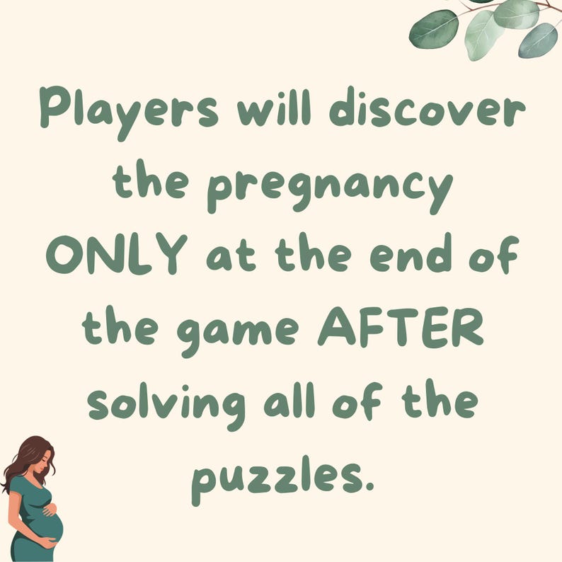 Pregnancy Reveal Games | Pregnancy Announcement Escape Game | Pregnancy ...