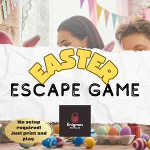 EASTER Escape Game Kit Kids Adults Family Teenagers Printable Games ...