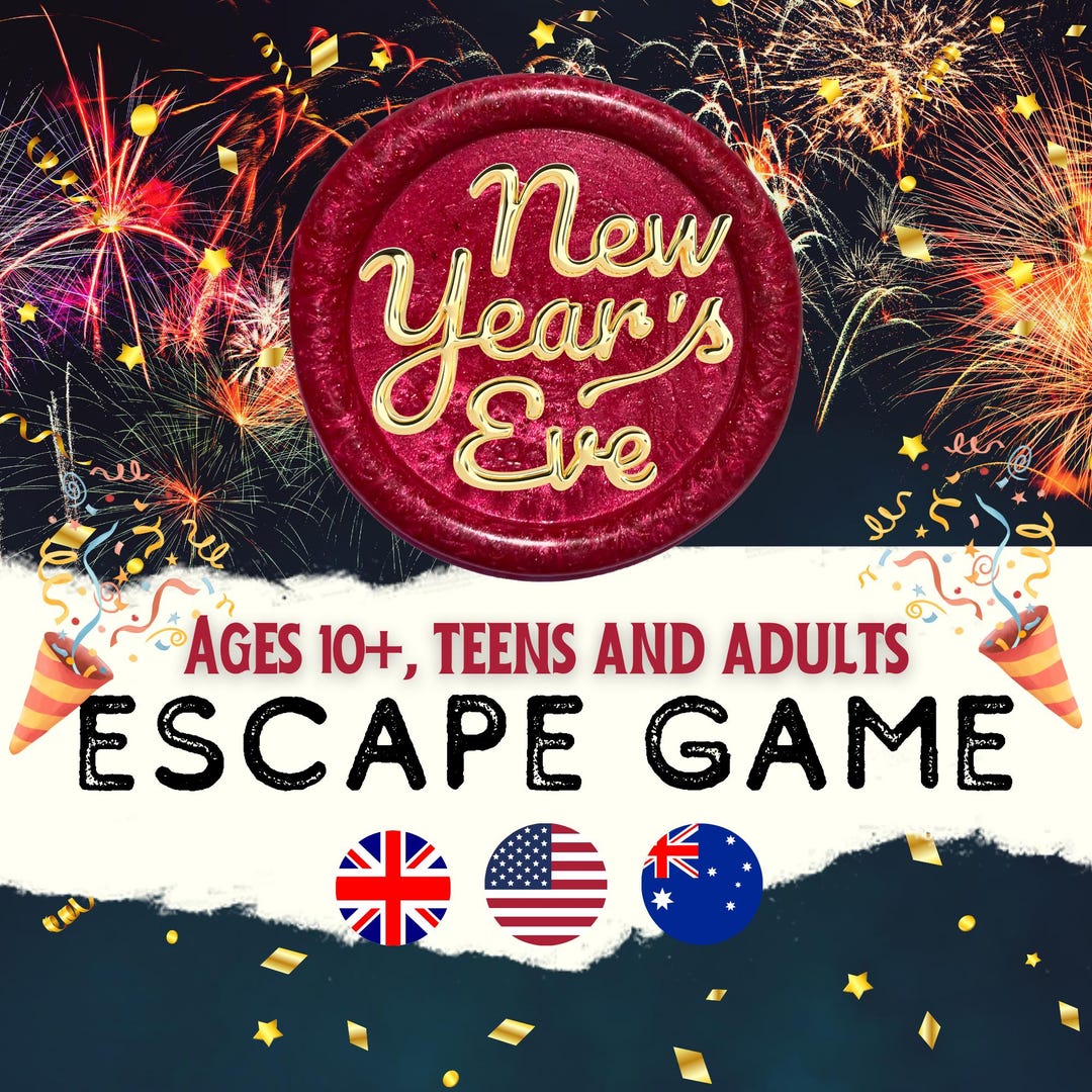 New Year Escape Room for Kids, Teens & Adults | New Year Games ...