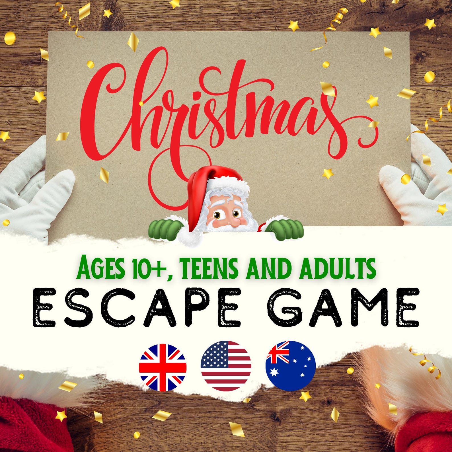 Christmas Escape Room for Kids, Teens & Adults | Christmas Games for ...
