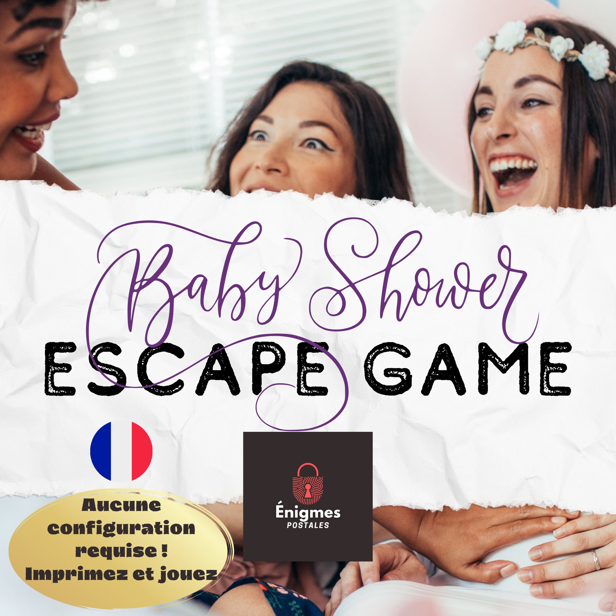 Baby Shower / Baby Shower Game Escape Room FRENCH VERSION Baby Shower ...