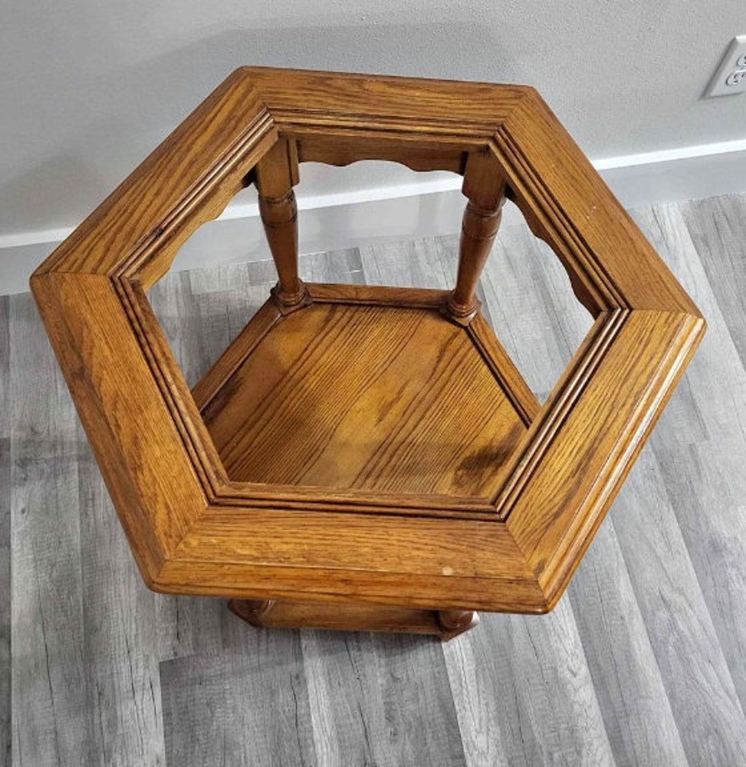 Wood Oak End Tables - Etsy