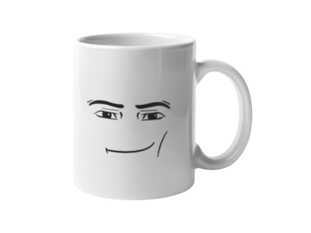 Roblox Man Face Meme Mug, White Handmade Mug, Unique Holiday Gift - Etsy