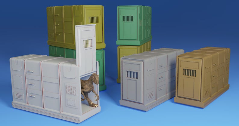 Jurassic World Cage + Raptor 3D Print STL #3 - Etsy Australia