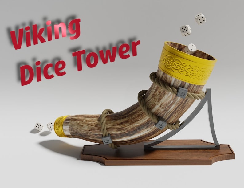 Viking Dice Tower Tabletop STL 3D Printing - Etsy