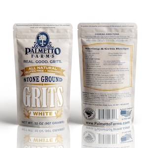 Palmetto Farms White Stone Ground Grits Non-gmo Gluten Free 32 Oz - Etsy