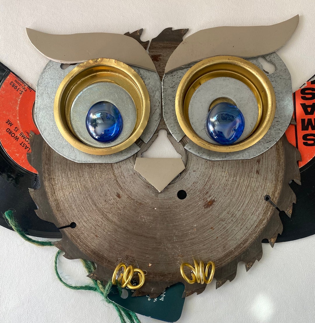 Recycled Owl Garden Man Cave Upcycle - Etsy