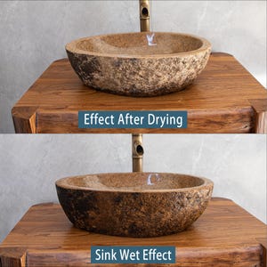 Natural River Stone Sink, Small Model: 13-15 Inches, Stone Sink ...