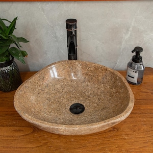 Natural River Stone Sink, Small Model: 13-15 Inches, Stone Sink ...