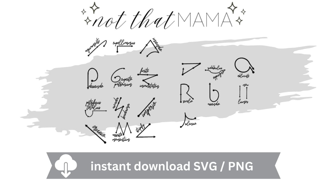 HP Wizarding World Spells Wand Movements (digital Download SVG/PNG) - Etsy