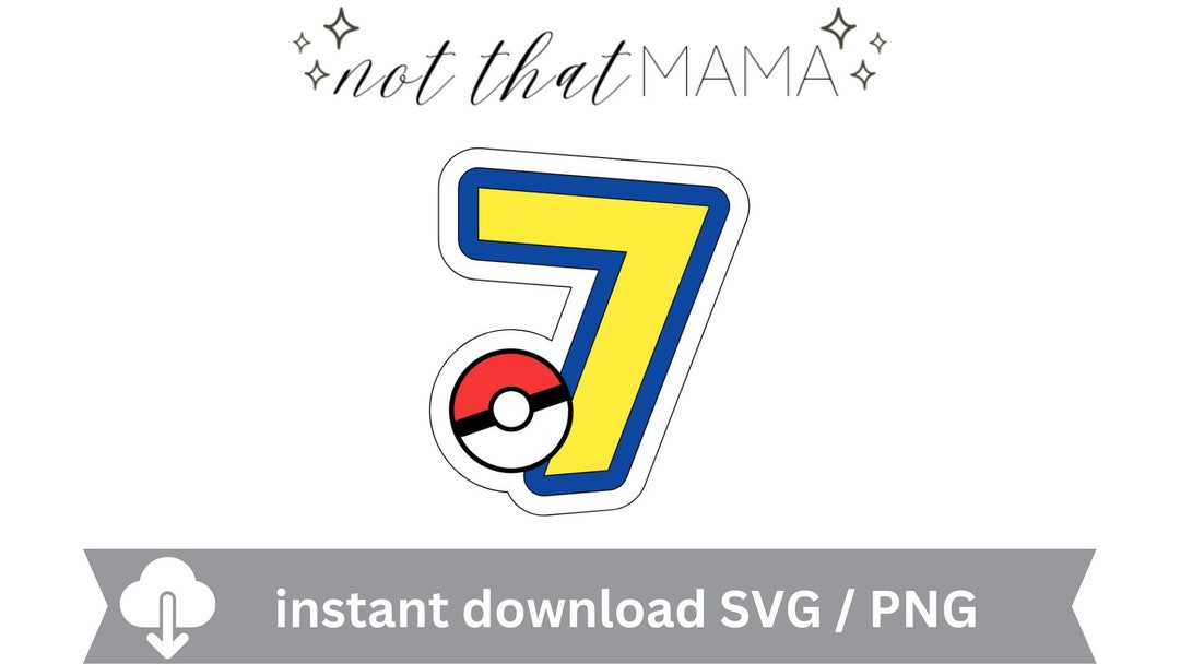 Pokemon Birthday Caketopper With Pokeball digital SVG / PNG - Etsy