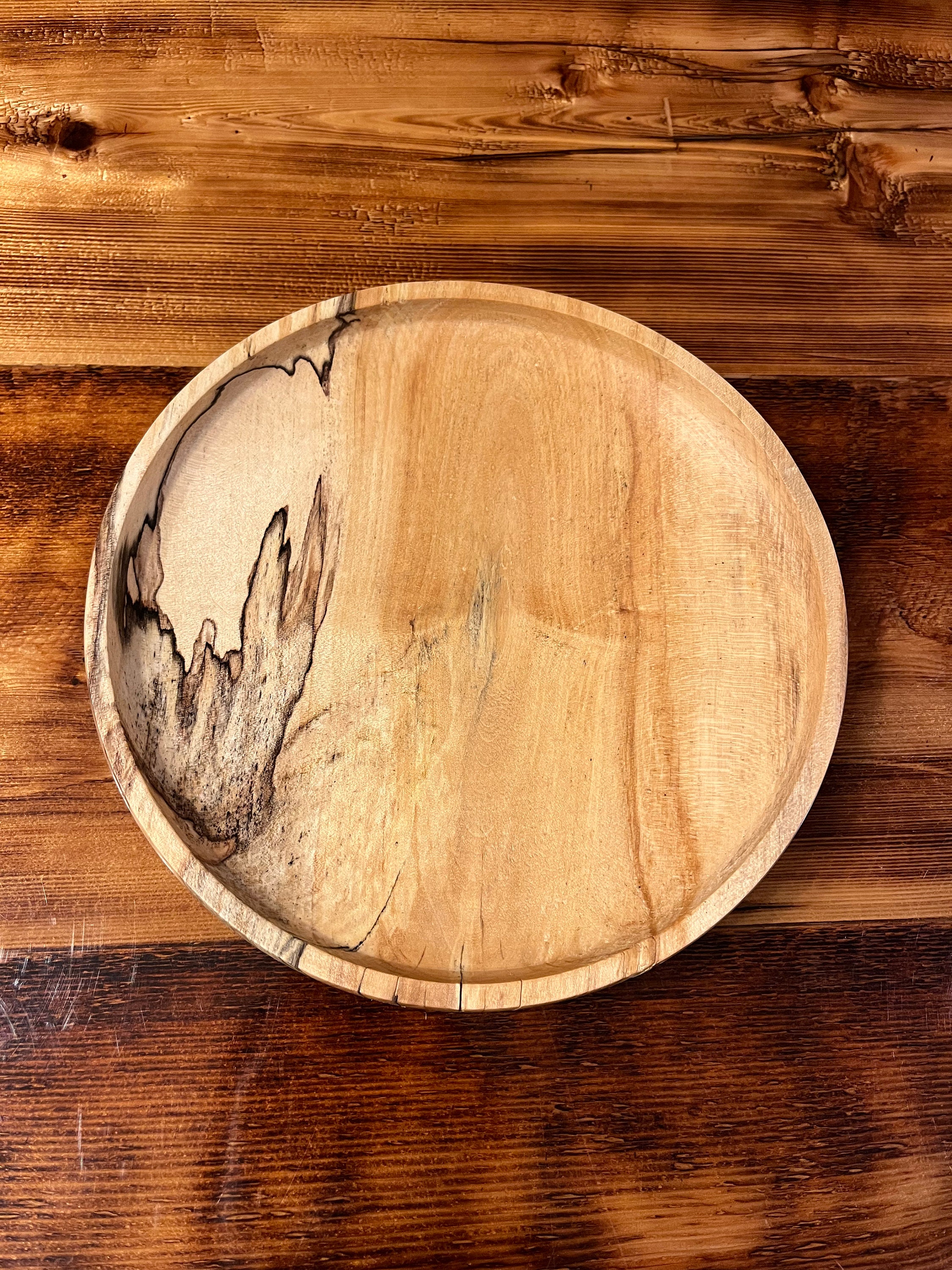 Spalted Maple Wood Platter, Wooden Plate - Etsy