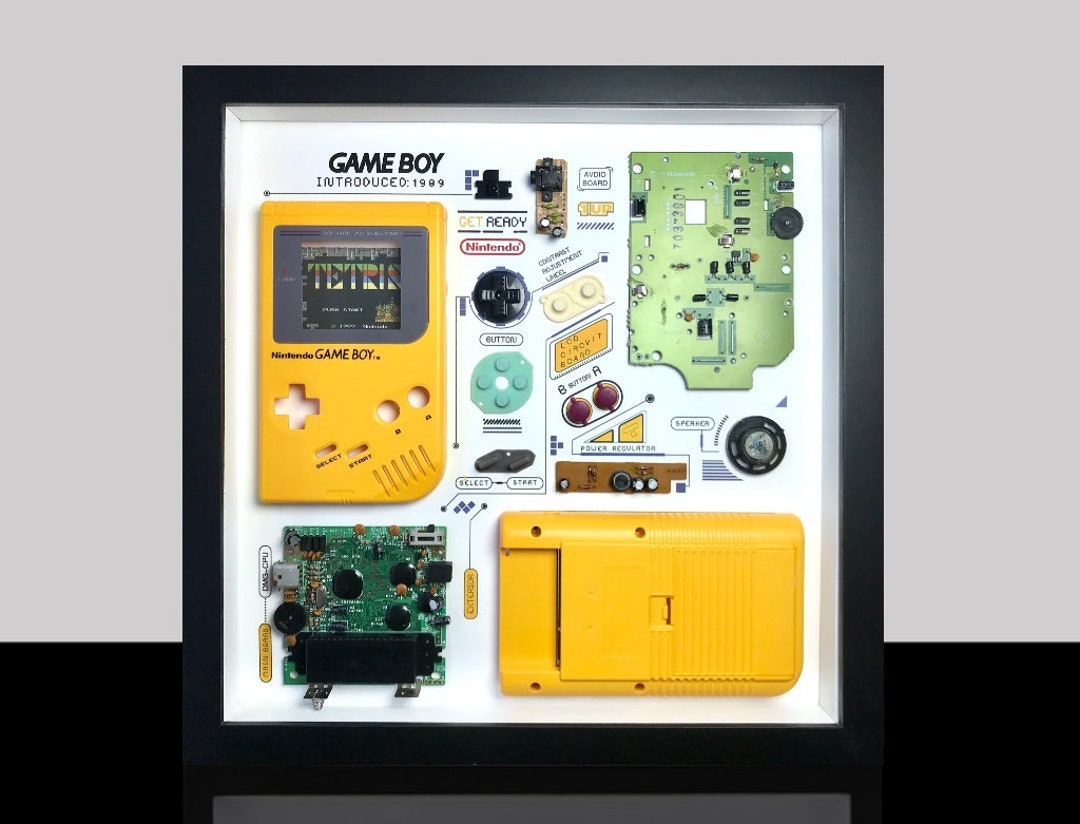 Gameboy Framed Wall Art Disassembled GBC GBC Teardown - Etsy